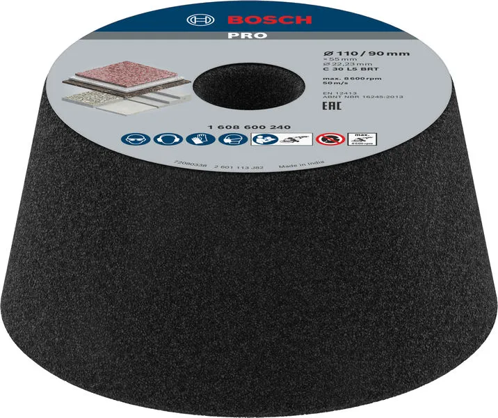 Bosch PRO Stone lončasto konusno brusno tocilo 90×110×55 mm, G30 ...