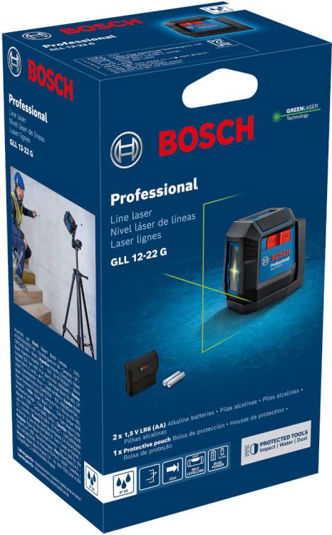Bosch Linijski laser GLL 12-22 sa zelenim zrakom 0601065320 - Humax alati